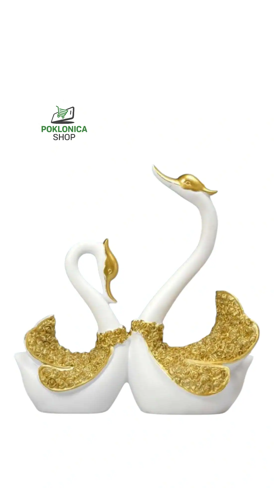 Dekorativna figura par labudova - Poklonica