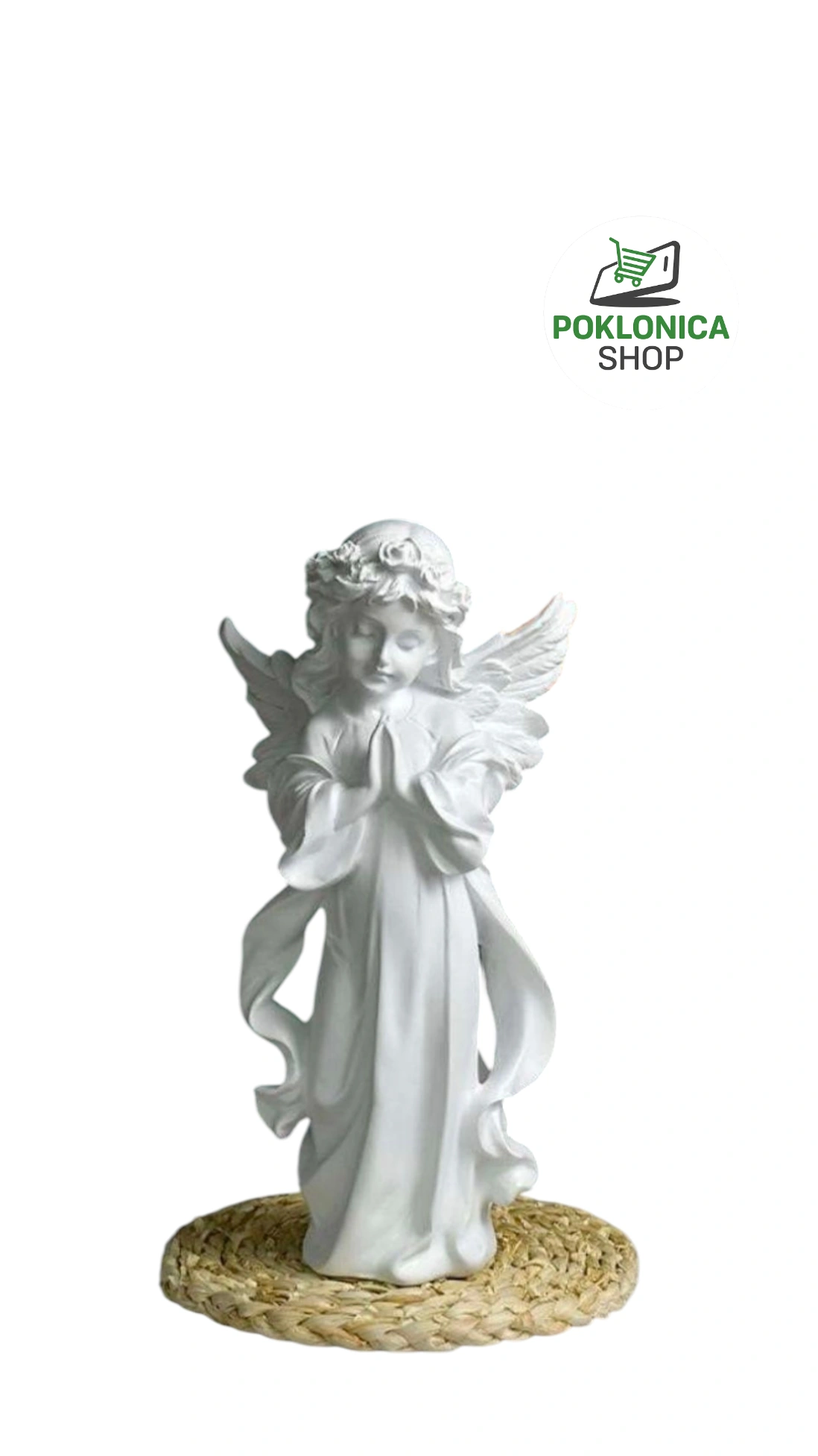Ukrasna figura andjeo-skulptura - Poklonica